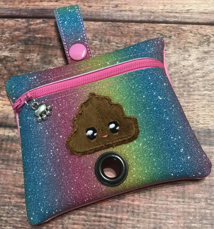 Poopie Pouch - Kawaii Poop Rainbow Sparkle – Shaka Dog Hawaii